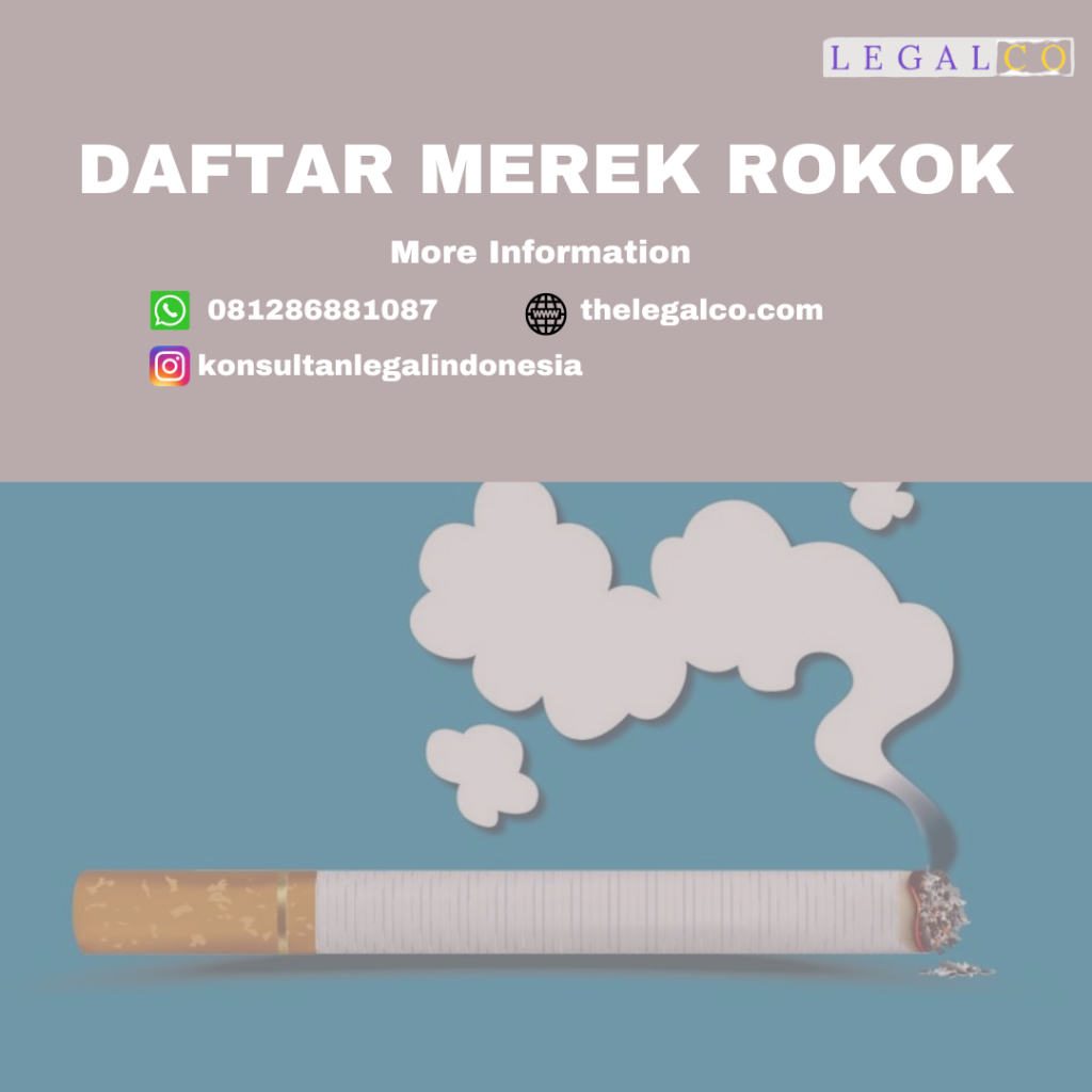 DAFTAR MEREK ROKOK - THE LEGAL CO