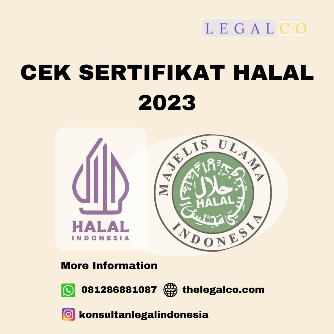CEK SERTIFIKAT HALAL 2023 - THE LEGAL CO