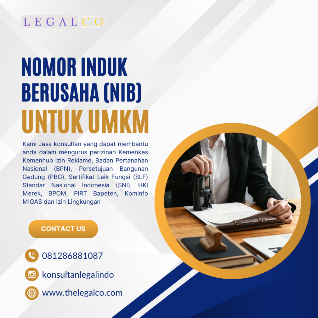 URUS IZIN NIB UMKM - THE LEGAL CO