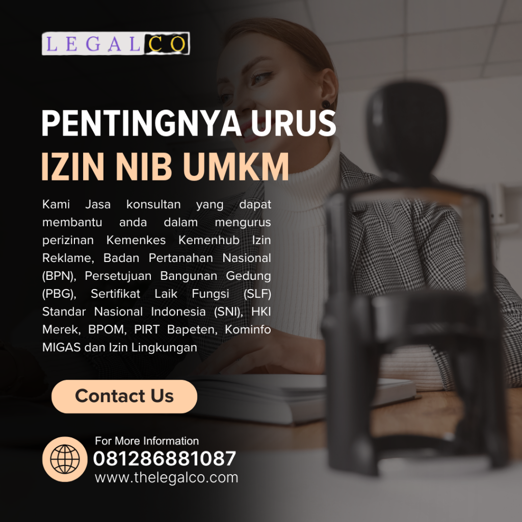 PENTINGNYA URUS NIB UMKM - THE LEGAL CO